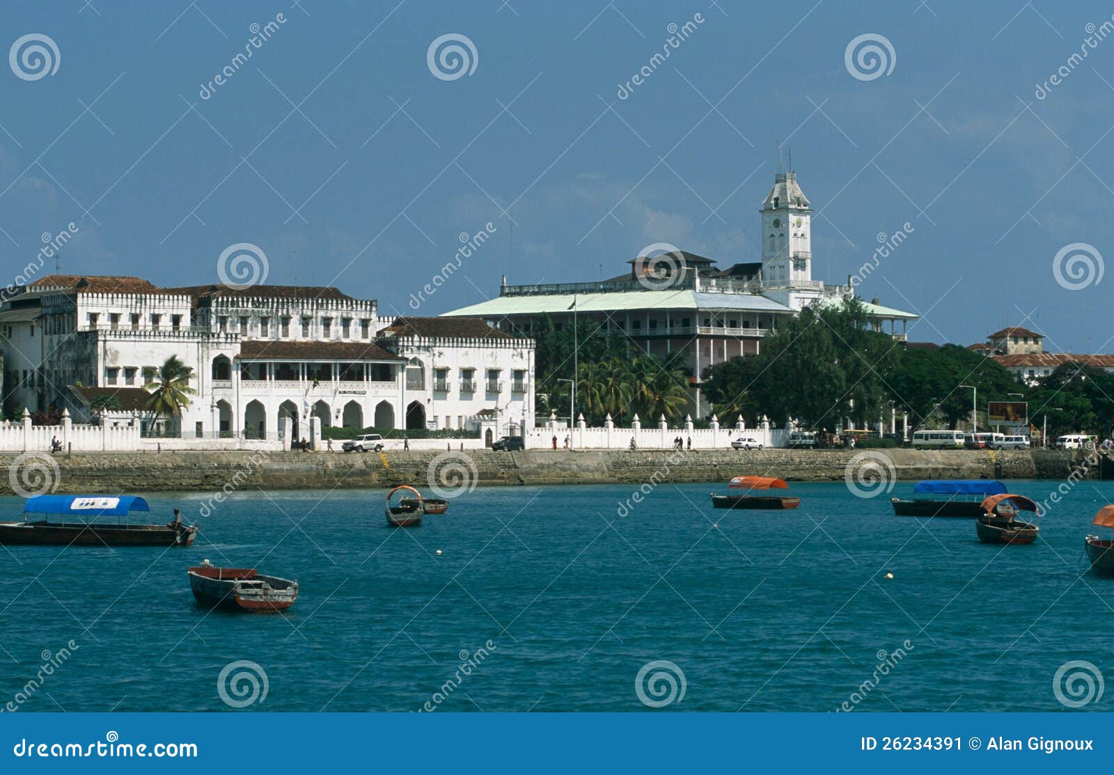 View of the Seafront of Stone Town, Zanzibar Editorial Photo - Image of ...