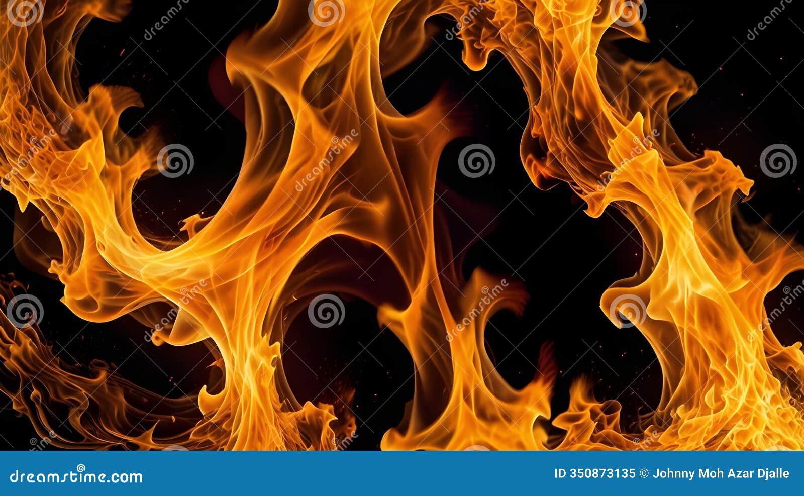 A Seamless Texture of Blazing Fire, with Intricate Details of ...