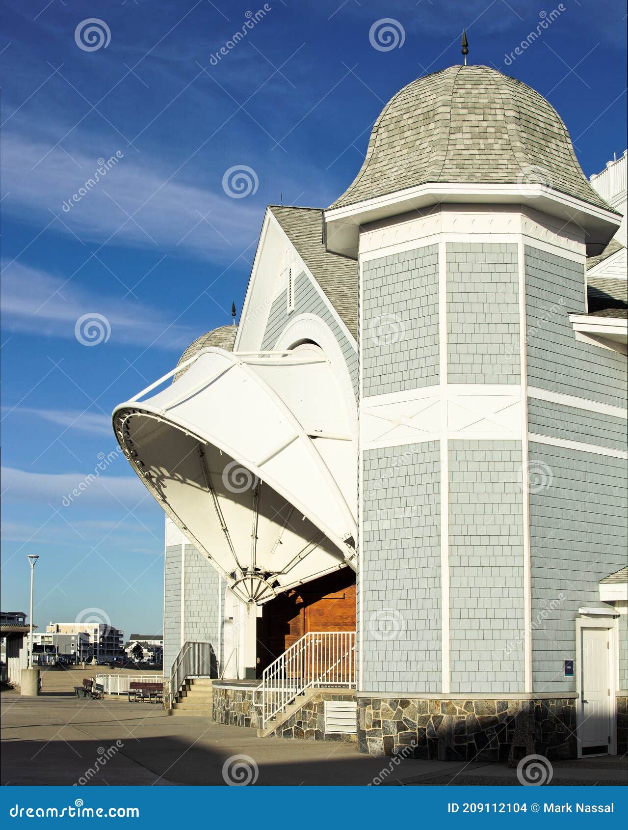 View of Seashell Stage As Sun Sets on Hampton Beach Editorial Stock ...