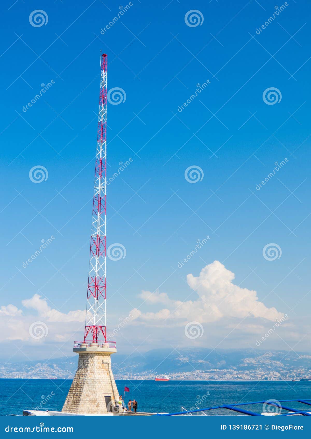 Beirut Corniche Tower, Lebanon Stock Image - Image of asia ...