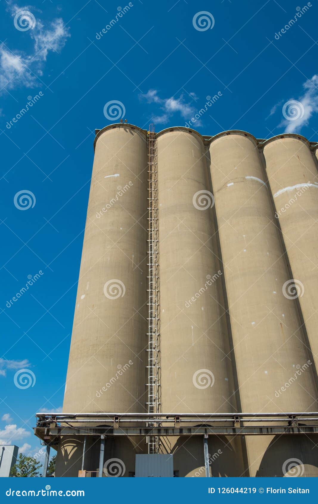View of Section of a Grain Elevator, an Agrarian Facility Complex Used ...