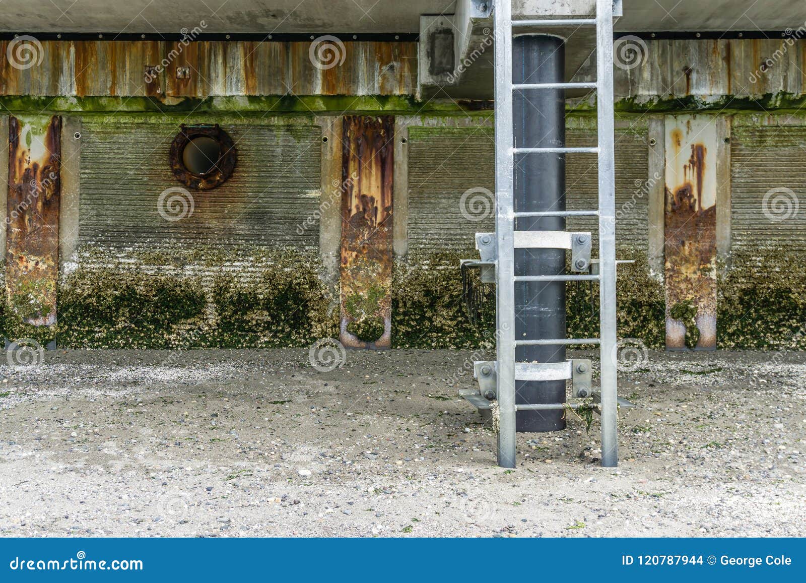 Boardwalk Section stock photo. Image of wall, sand, boardwalk - 120787944