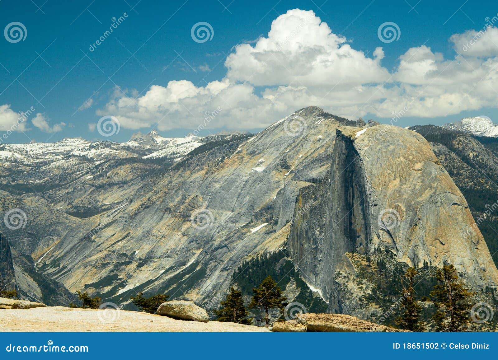 View from Sentinel Dome stock photo. Image of america - 18651502