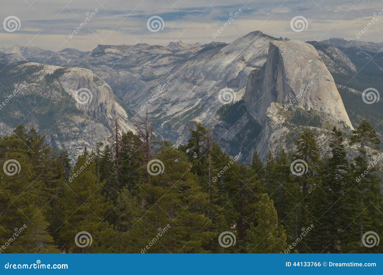 View from Sentinel Dome stock photo. Image of trees, scenic - 44133766