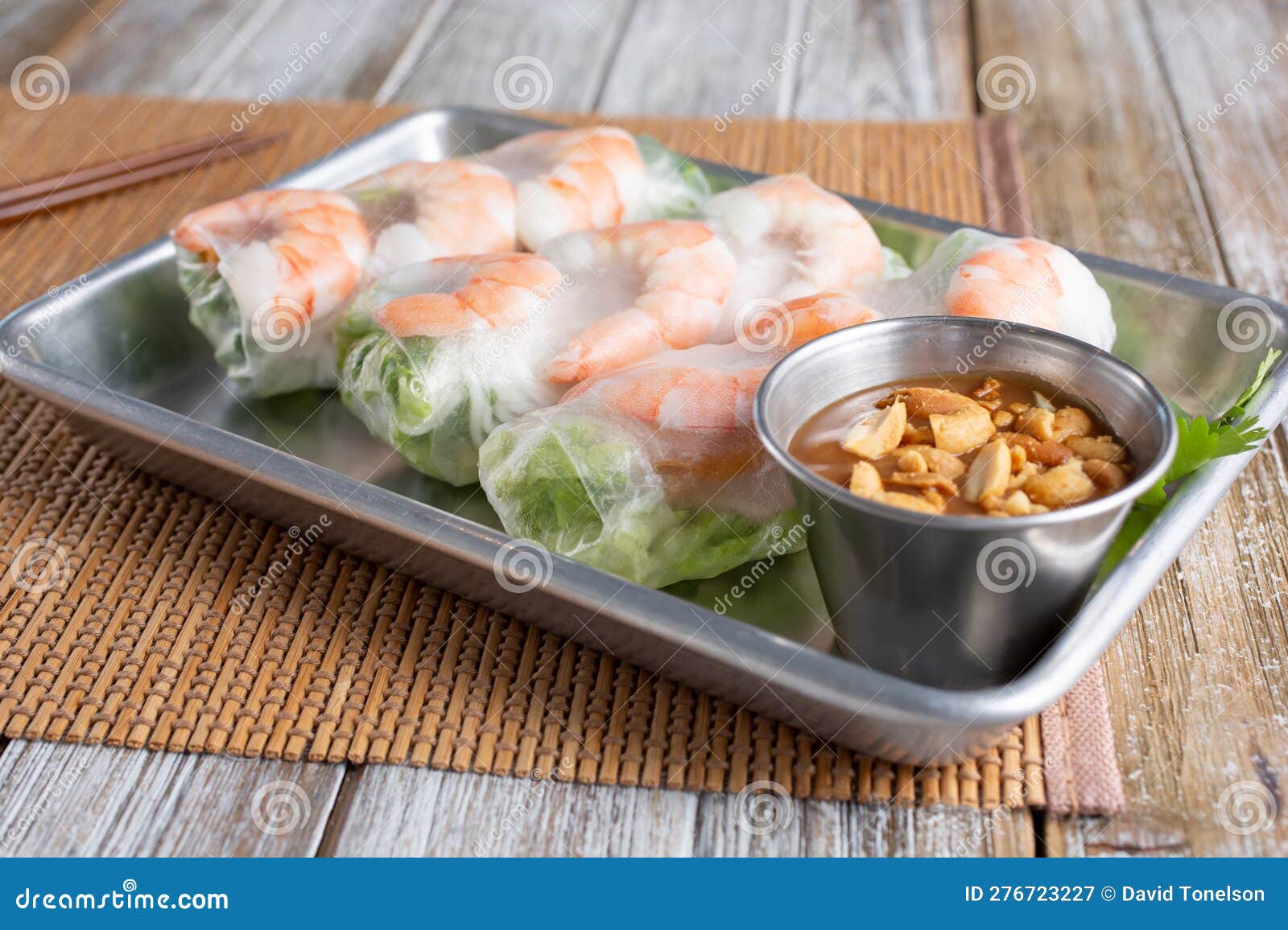 Tray of spring rolls stock image. Image of shrimp, dish - 276723227