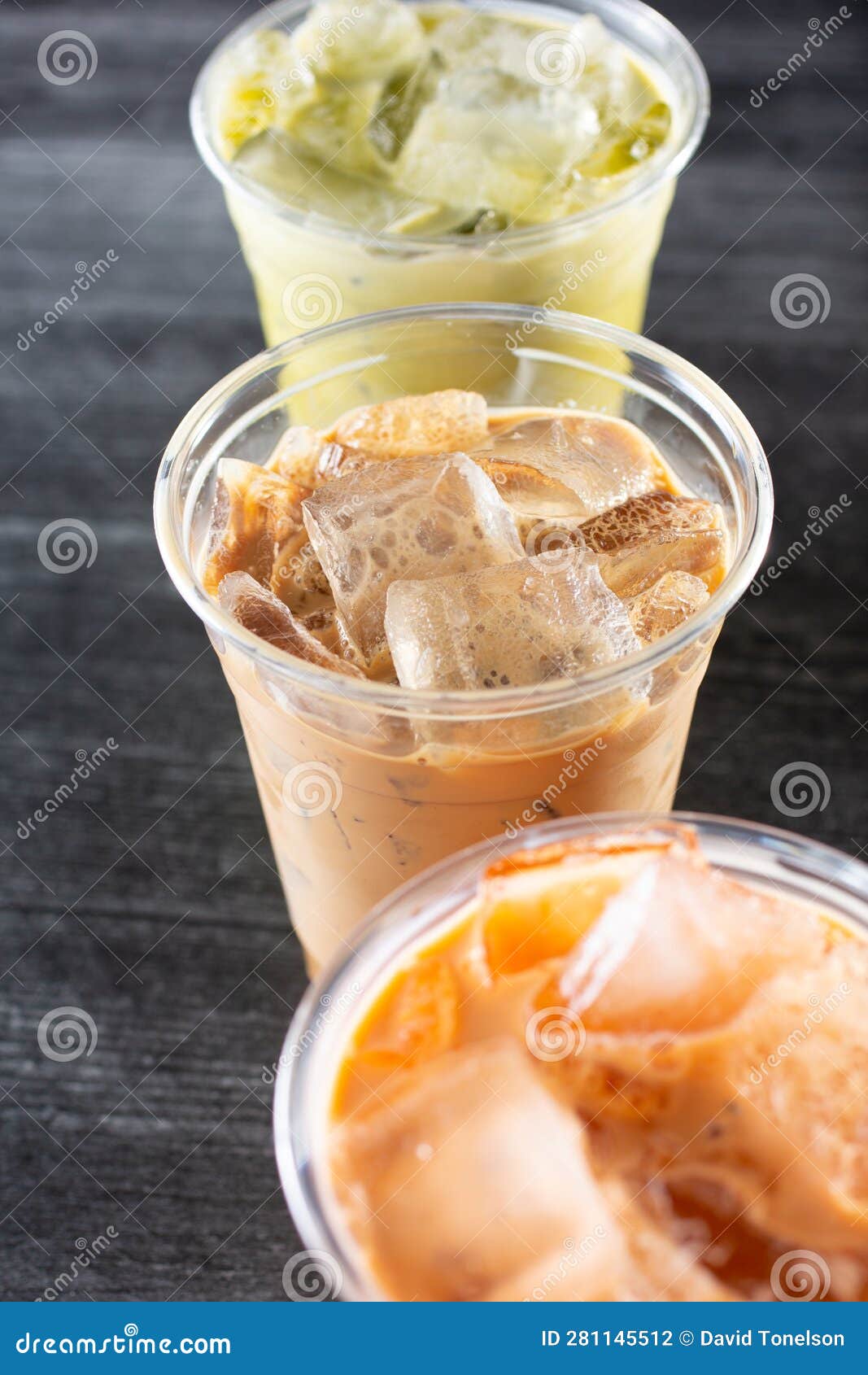 Three Thai teas stock photo. Image of retail, vietnamese - 281145512
