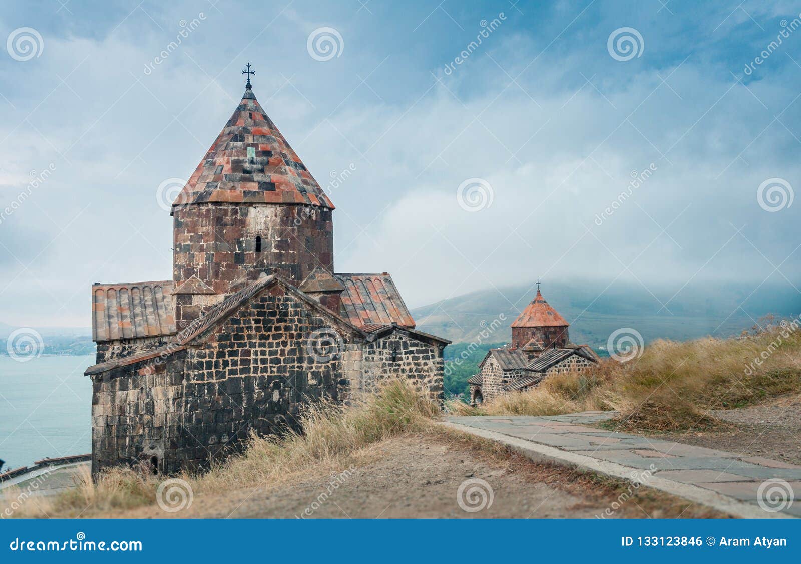 Armenia, Sevanavank Monastery Complex on Sevan Lake Peninsula Stock Photo - Image of sevan ...