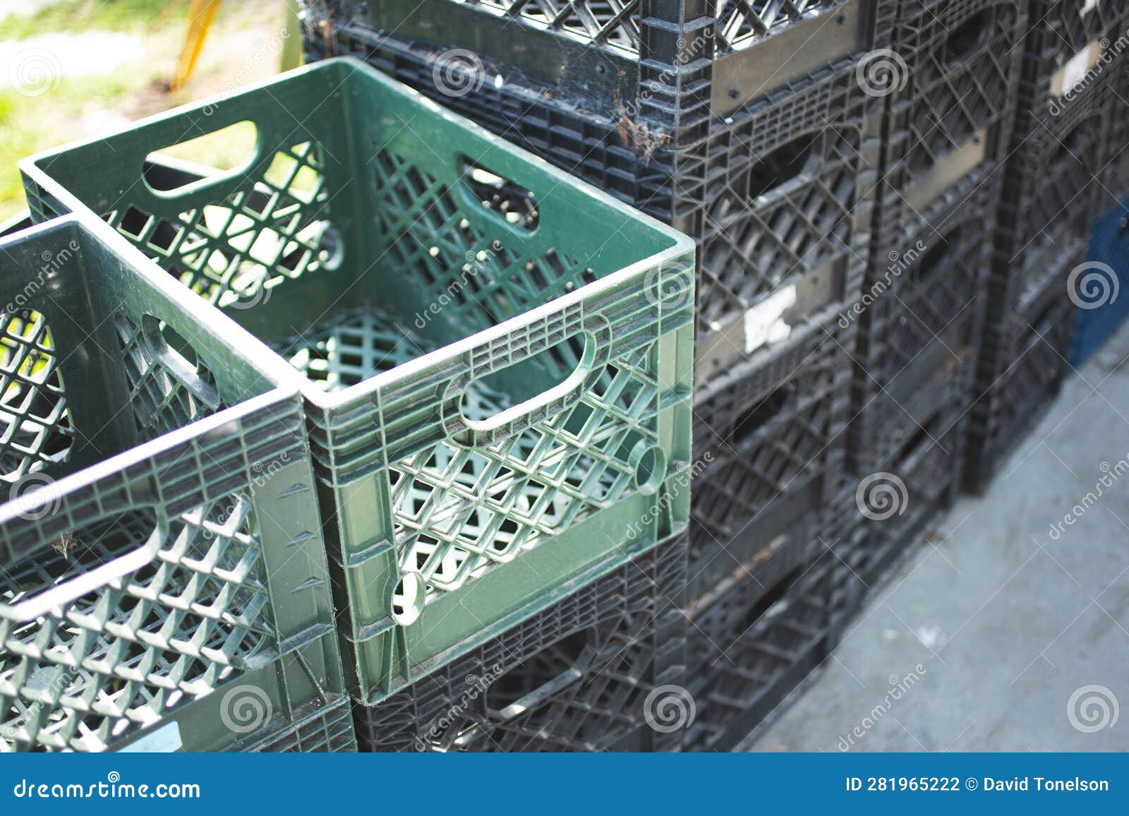 Stacks of crates stock photo. Image of merchandise, transport - 281965222