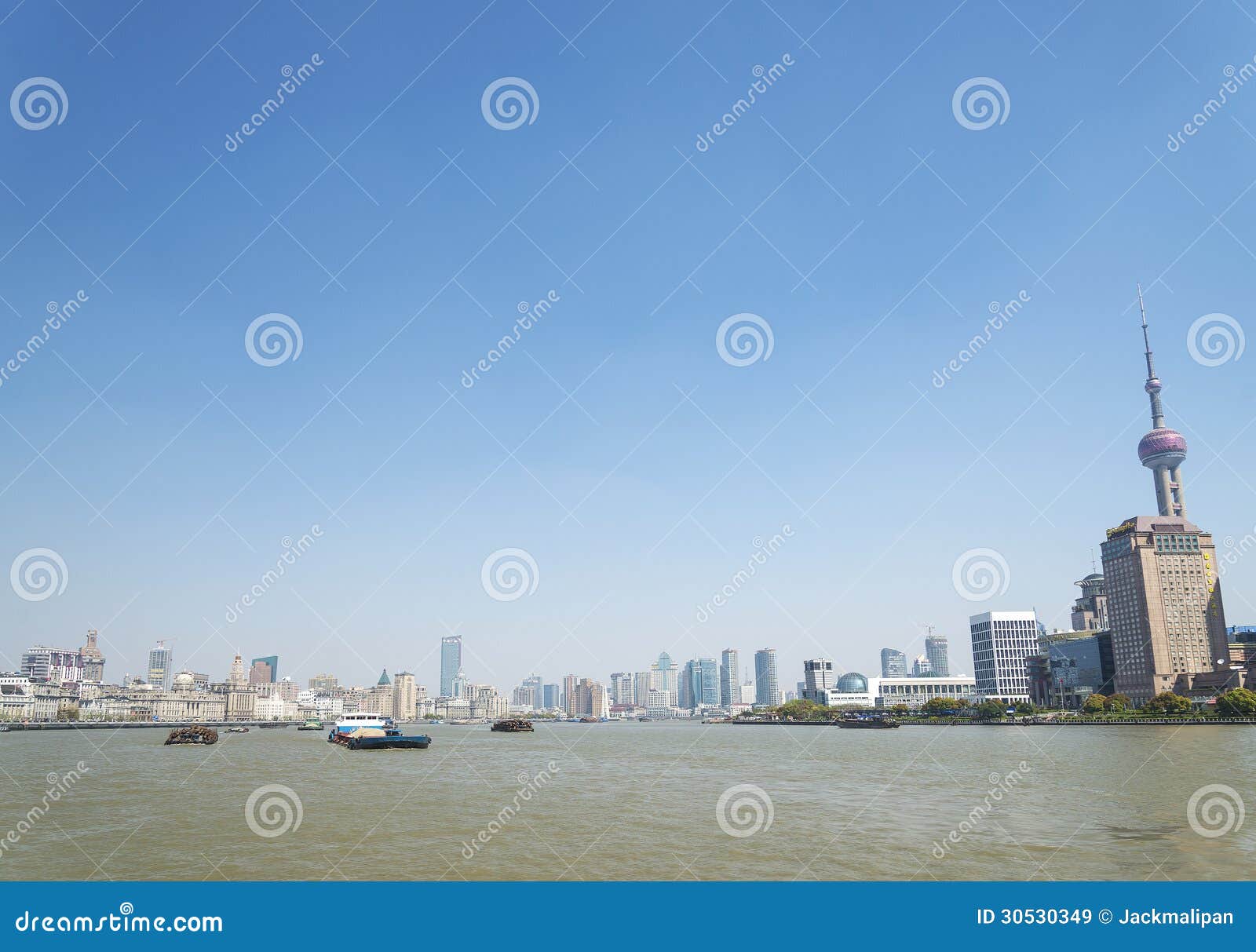 View of Shanghai River in China Editorial Stock Image - Image of ...