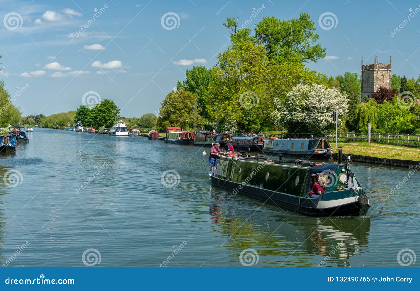 View of the Sharpness - Gloucester Canal from Splatt Bridge, Frampton ...