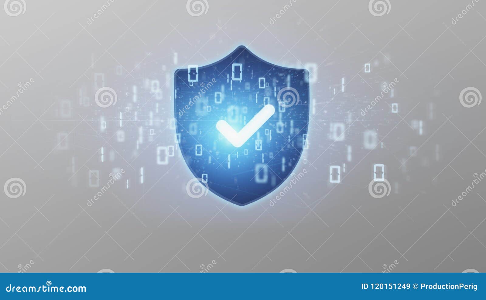 Shield Web Security Concept on a Background 3d Rendering Stock ...
