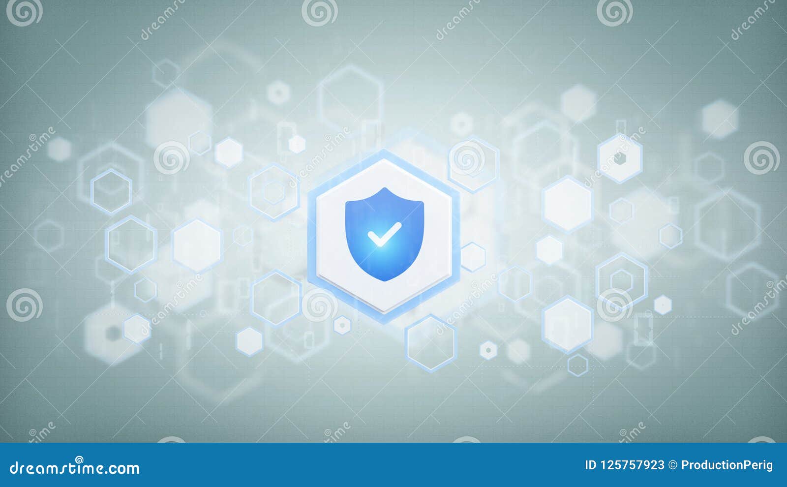 Shield Web Security Concept on a Background 3d Rendering Stock ...