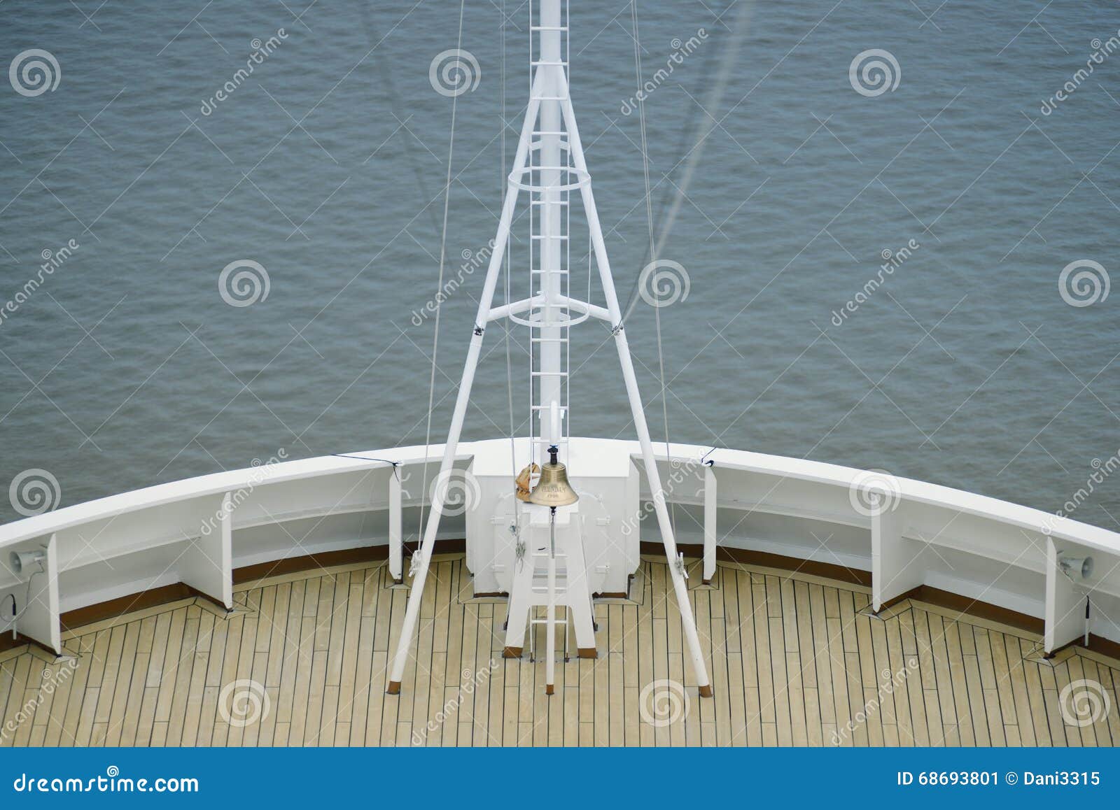 View of a ship bow stock image. Image of boating, marine - 68693801