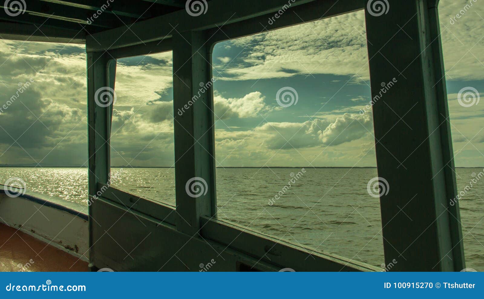 View from a ship stock photo. Image of thailand, scene - 100915270