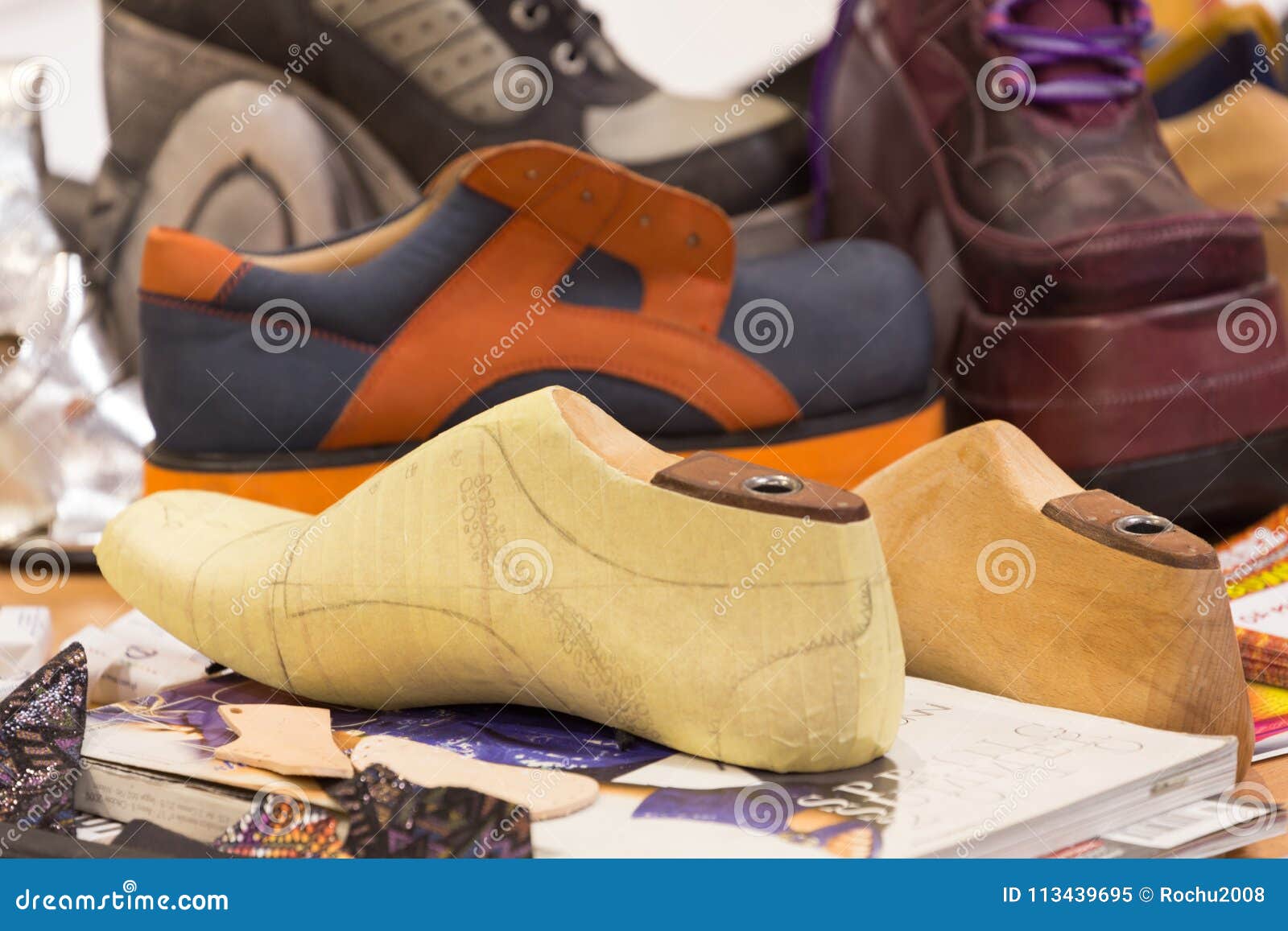 Shoemaker Shoe Forms and Tools Stock Image - Image of profession, shoe ...