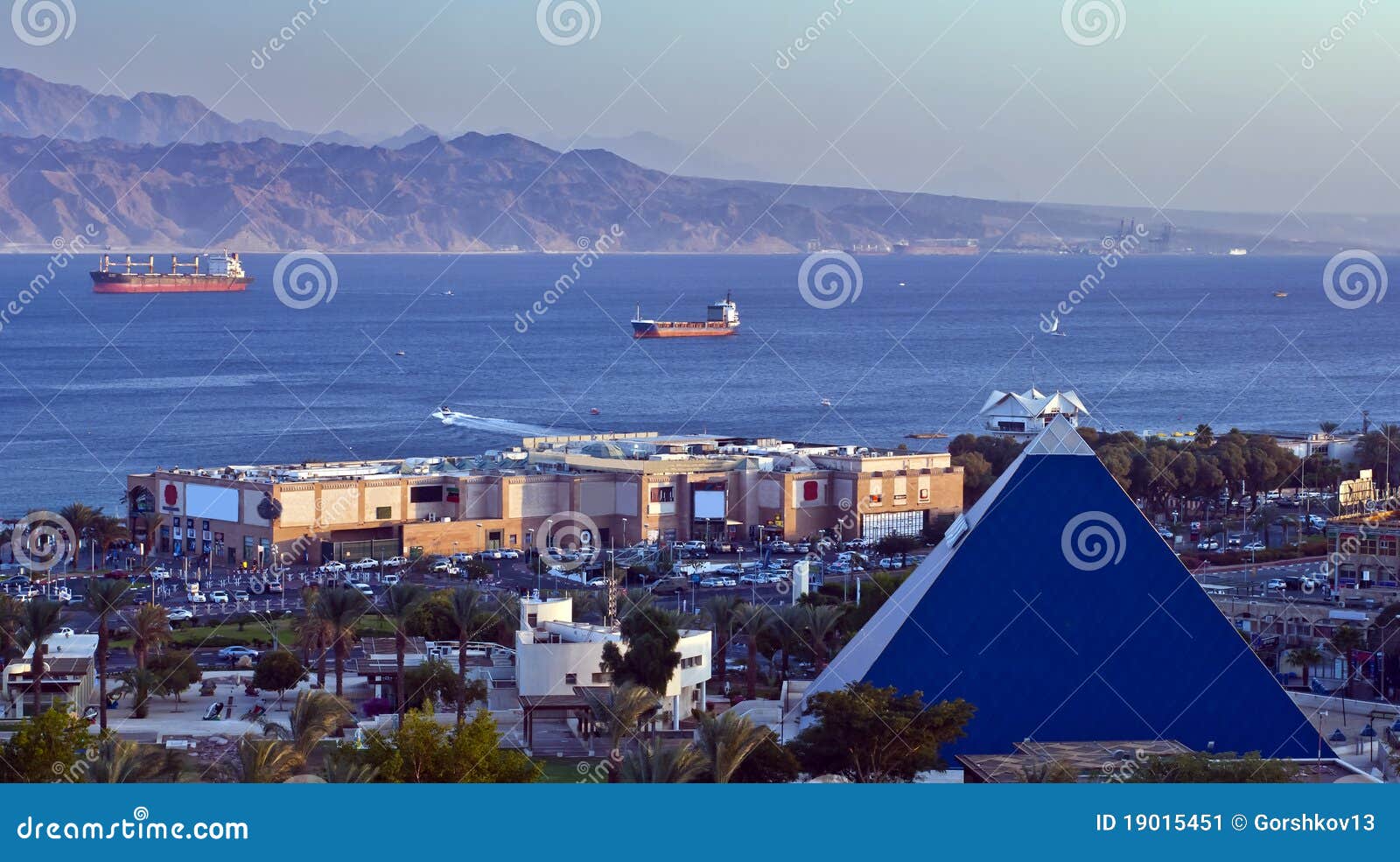View on Shopping Centres, Eilat, Israel Stock Image - Image of eilat ...