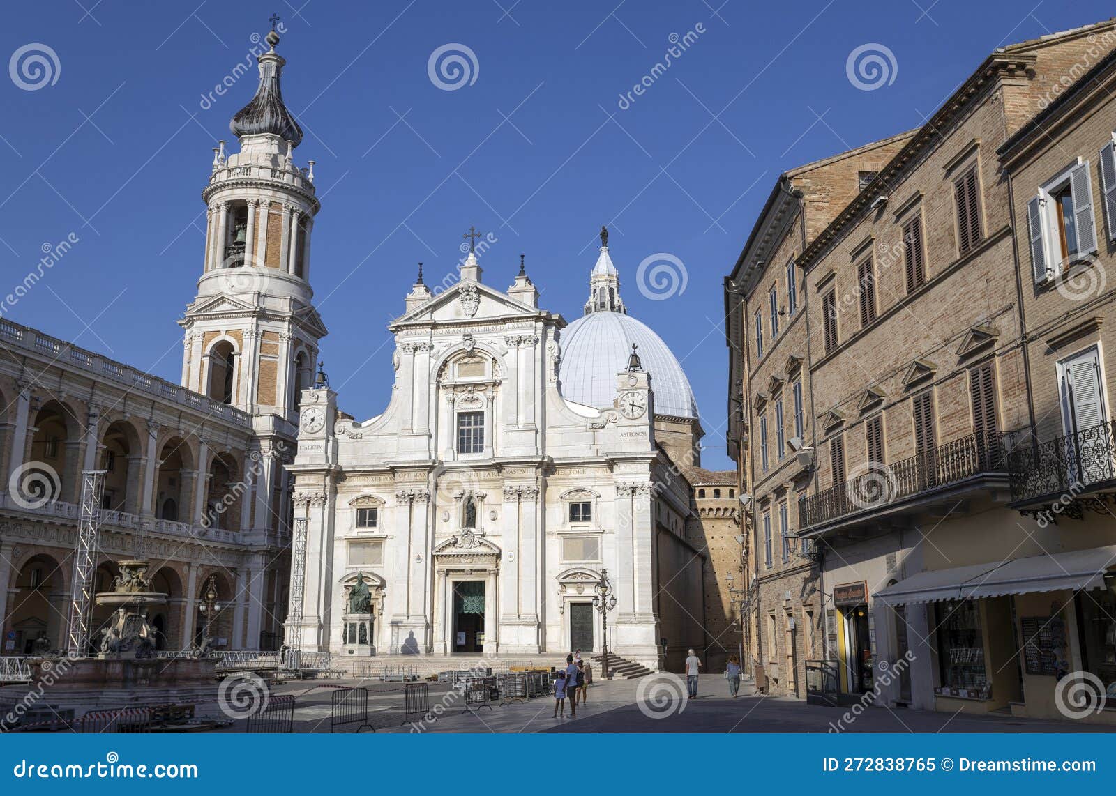 View of the Shrine of the Holy House of Loreto, Italy Editorial Image ...