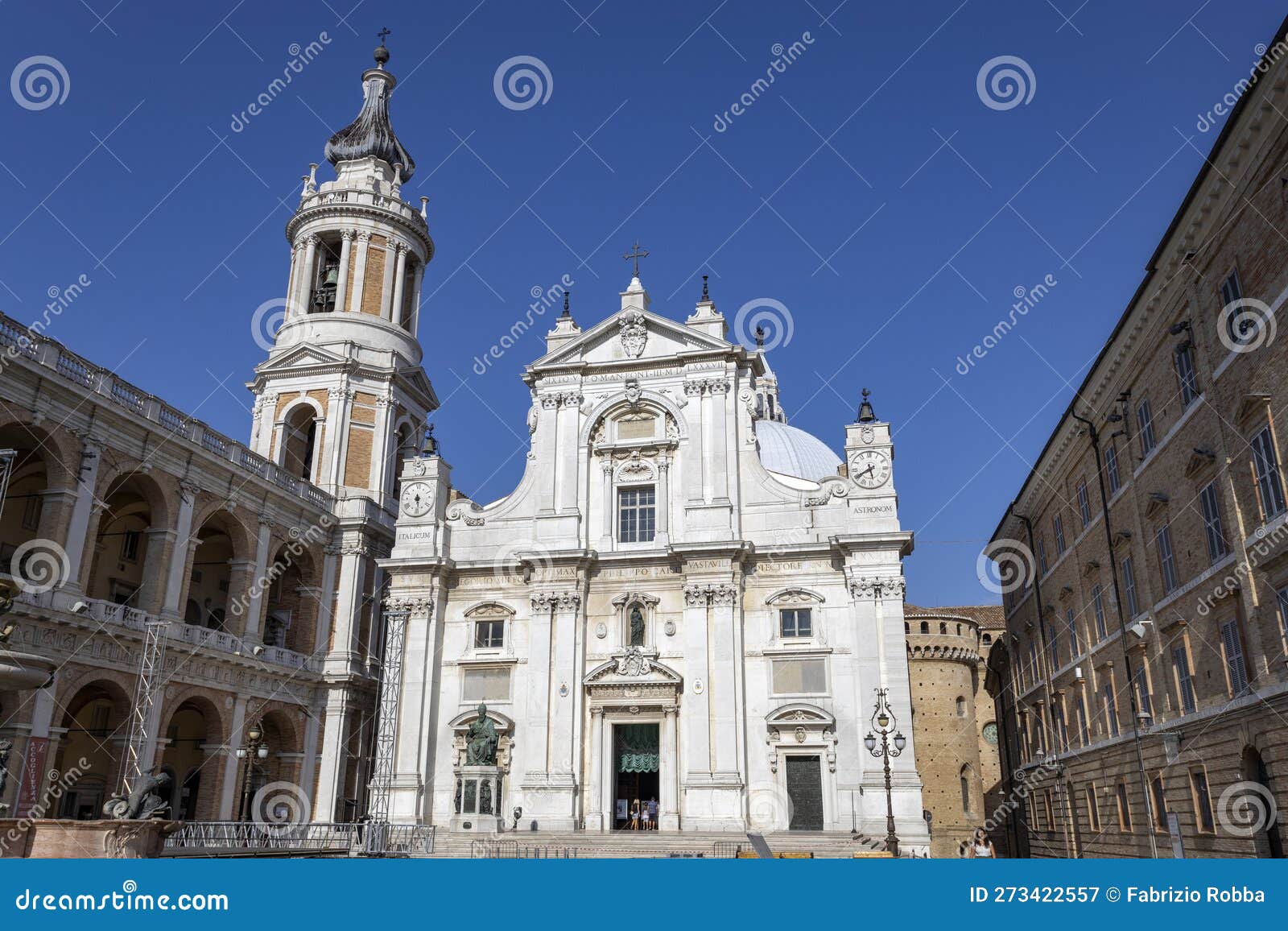 View of the Shrine of the Holy House of Loreto, Italy Editorial ...