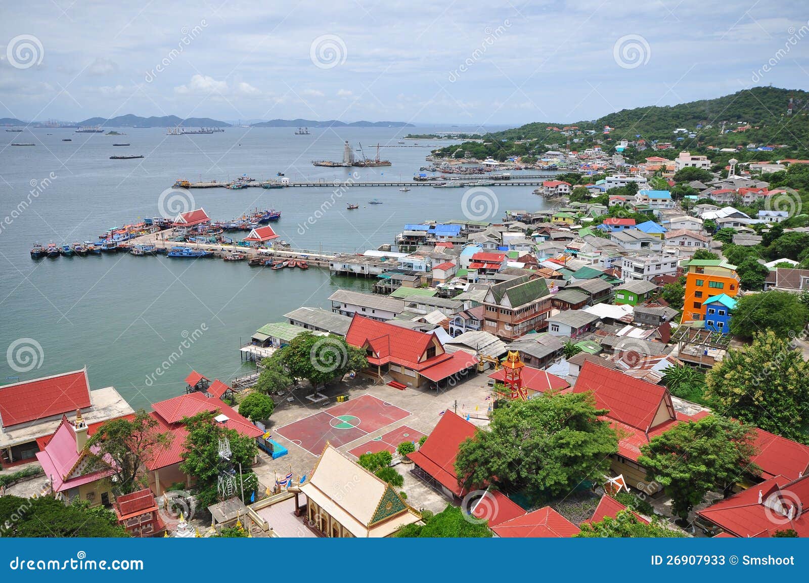 A View of the Sichung Island (Ko Sichang) in Thail Stock Image - Image ...