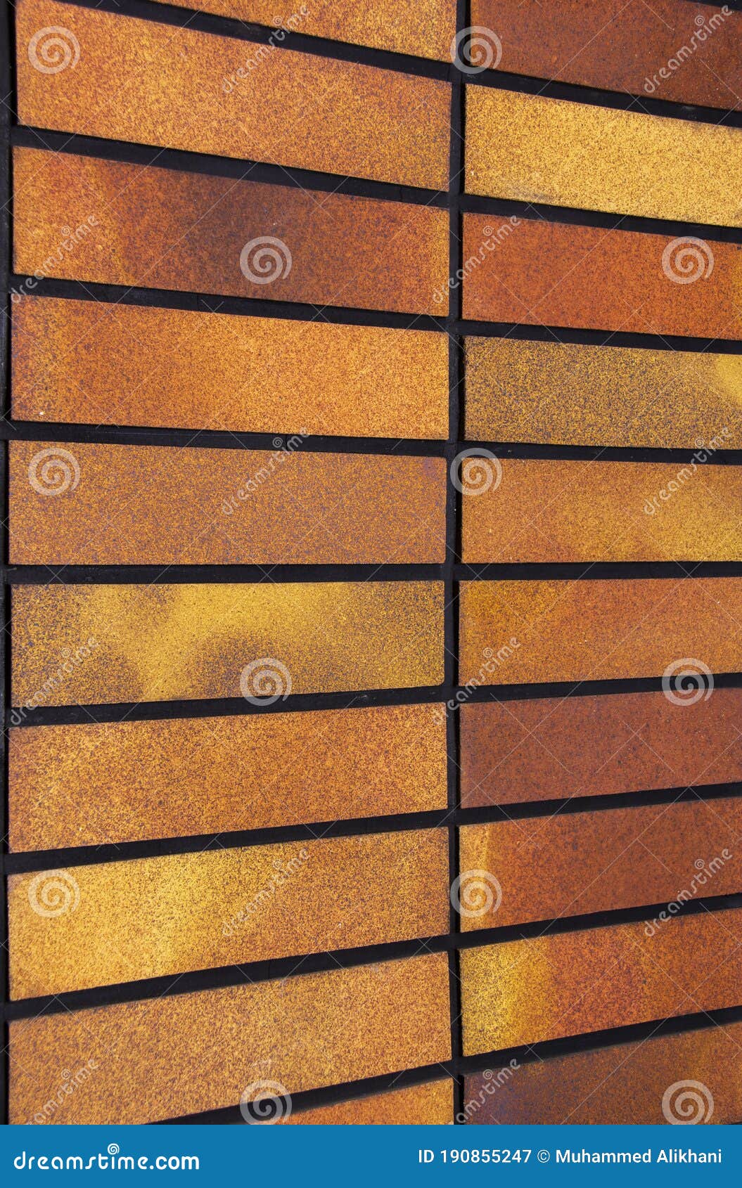 View from a Side Angle of Bricks Side by Side - on a Wall. Stock Image ...