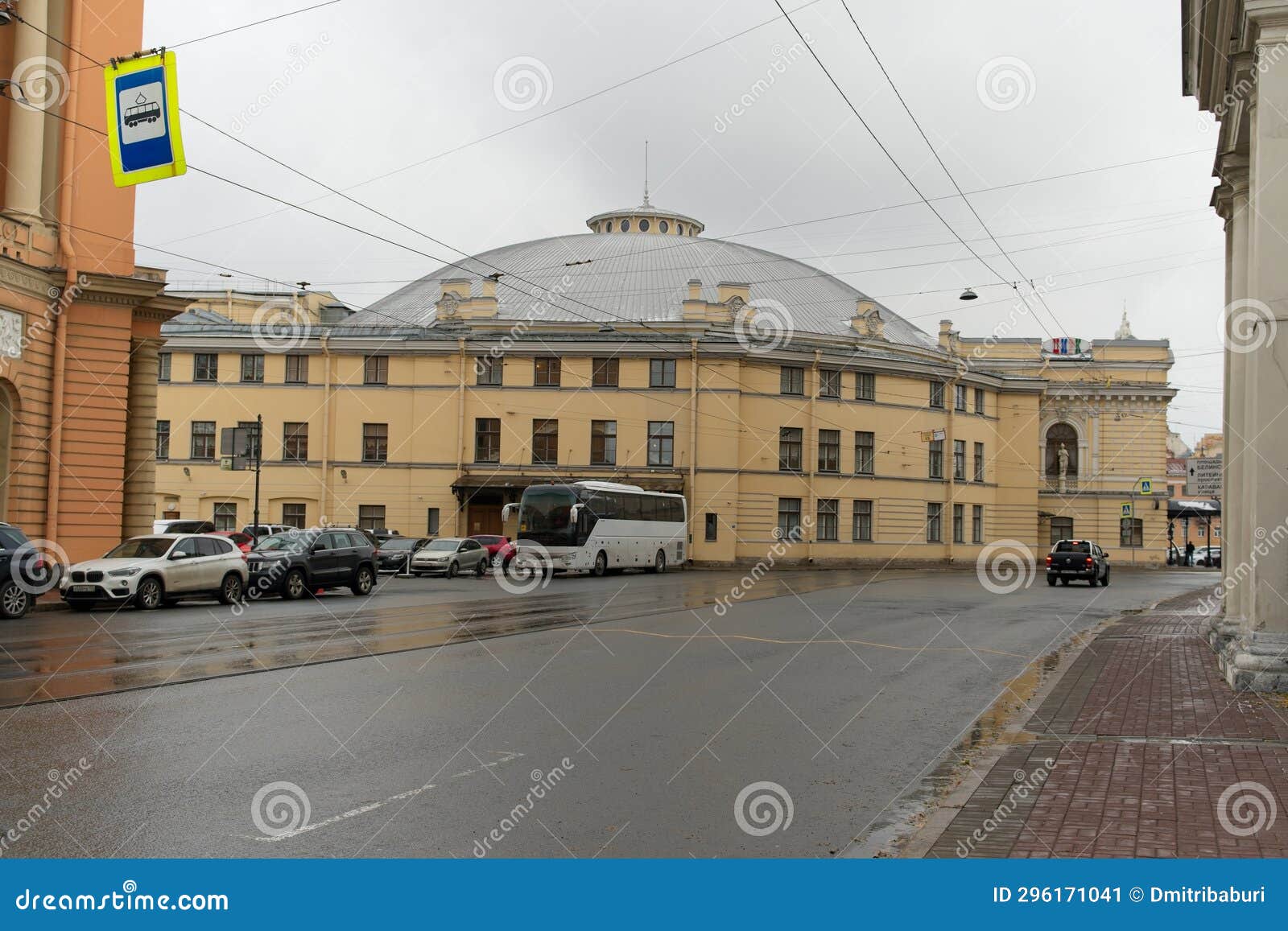 St. Petersburg, Russia, October 28, 2023. View of the Side Facade of ...