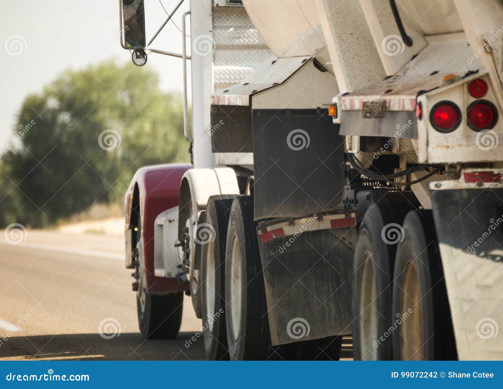 Side of Semi Truck stock photo. Image of tractor, side - 99072242