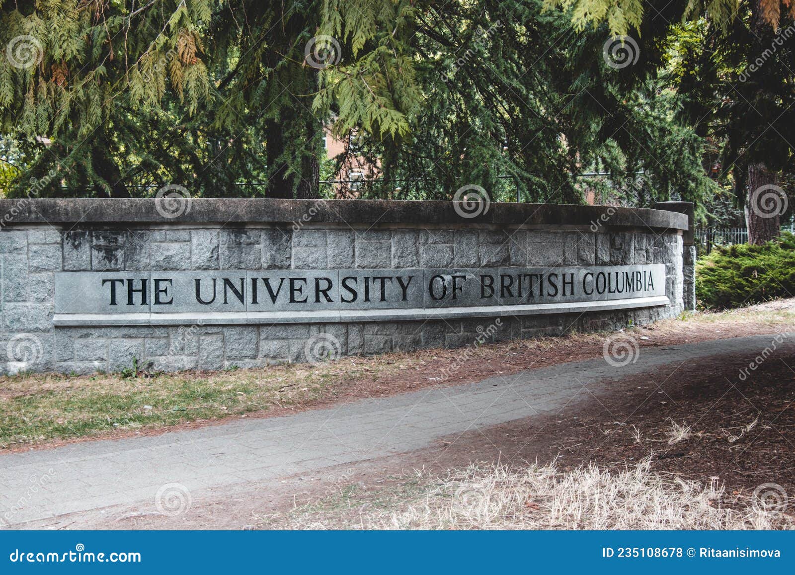 View of Sign UBC at University Bvld Editorial Stock Photo - Image of ...