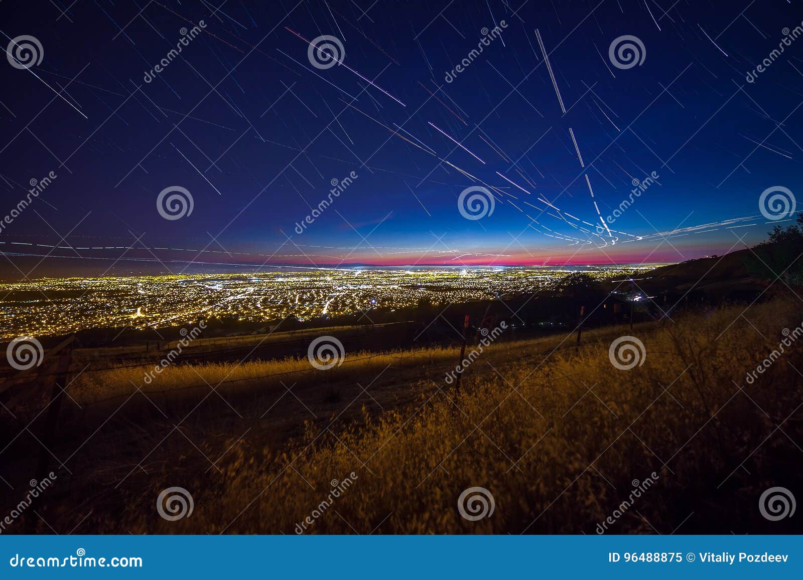 View of the Silicon Valley stock image. Image of hilly - 96488875