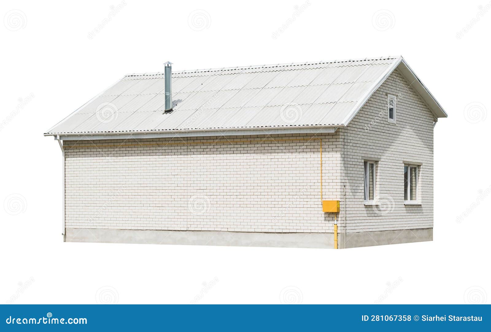 View of a Simple Rural House Stock Photo - Image of dwelling, floor ...