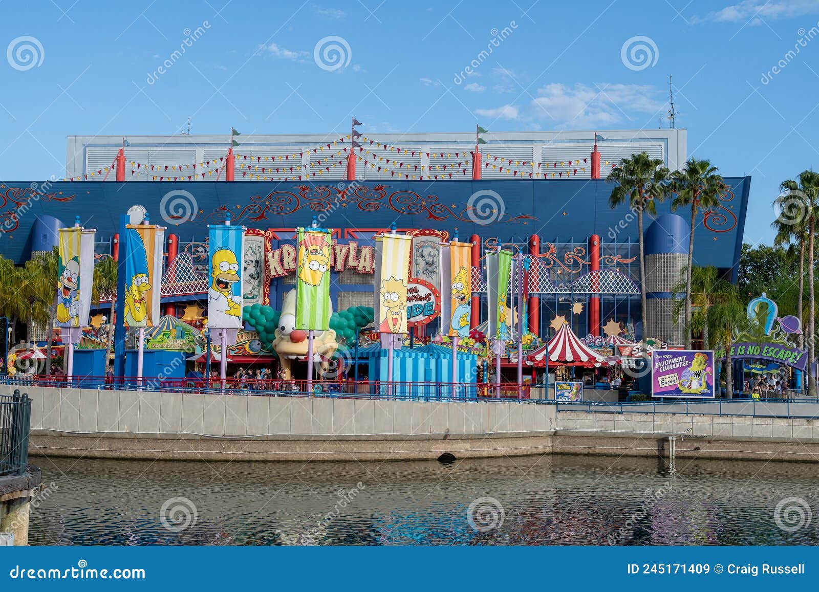 View of Simpsons Land at Universal Studios Editorial Stock Image ...