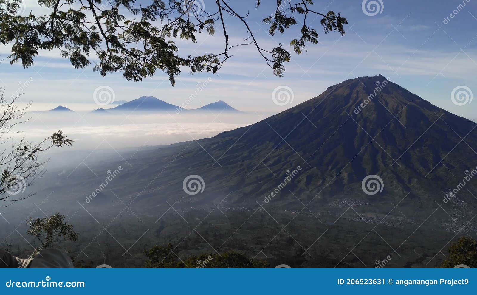 View Sindoro mountain stock image. Image of mountain - 206523631
