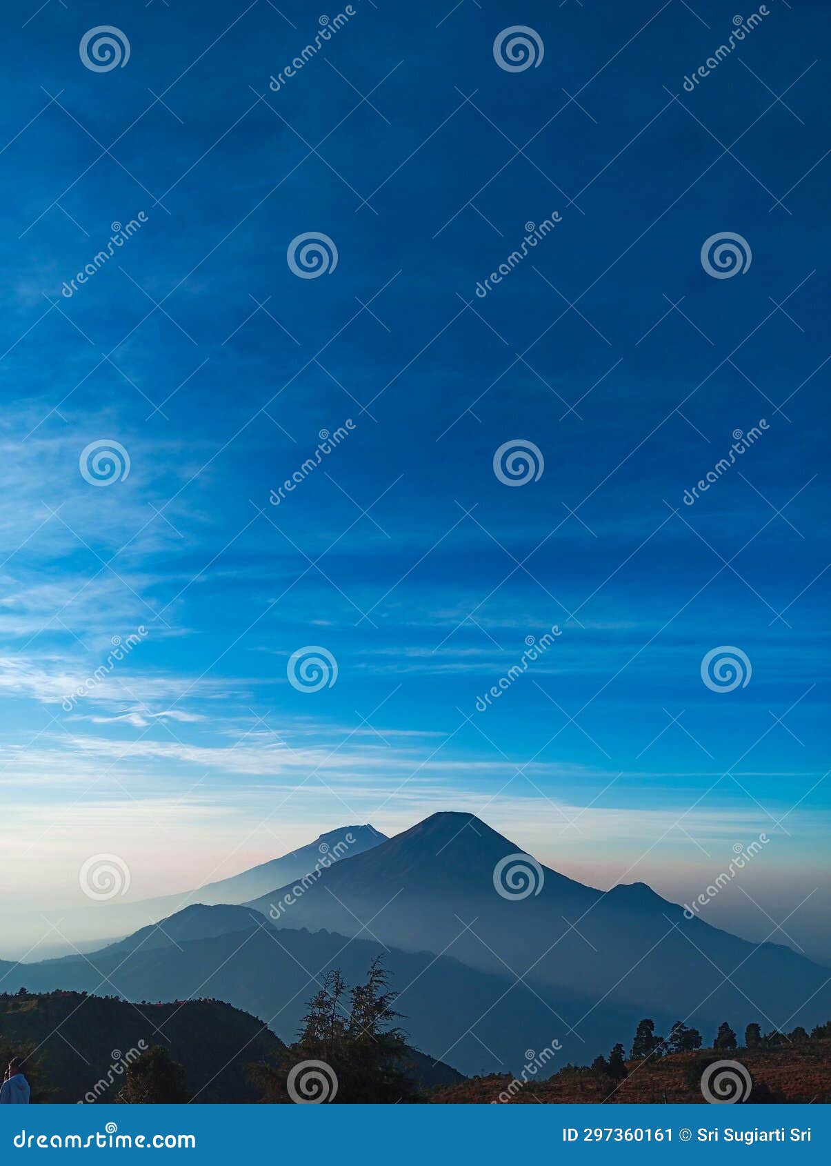 Sindoro, Prau From Sumbing Mount So Beautiful View Royalty-Free Stock ...