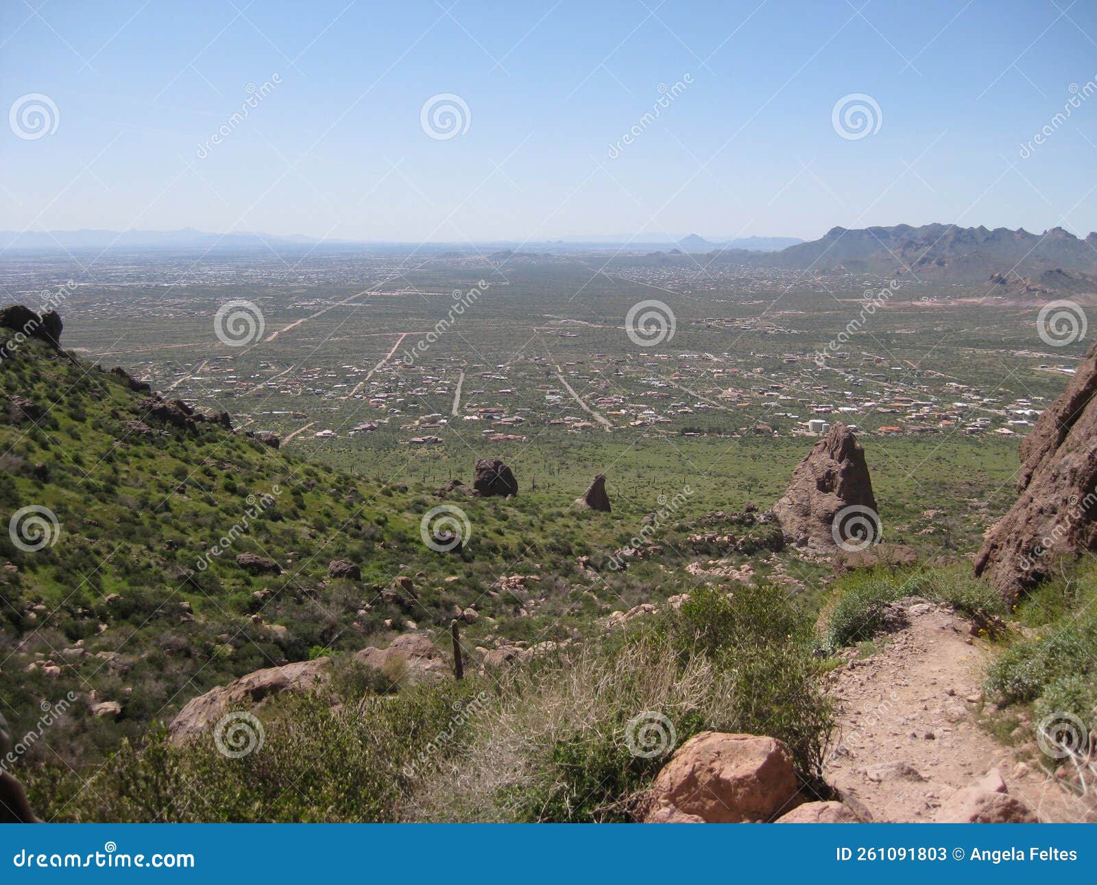 View from Siphon Draw Trail at Lost Dutchman State Park Arizona Stock ...