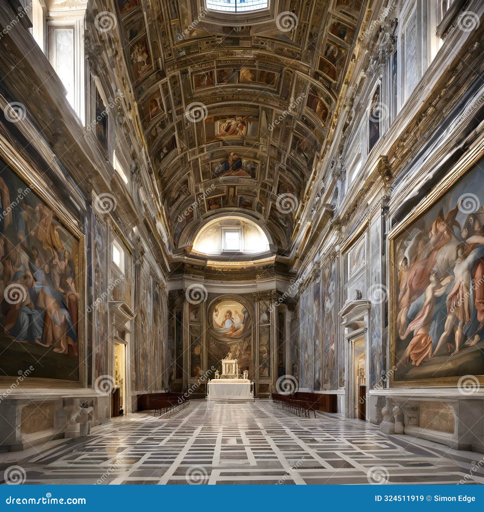 Sistine Chapel Vatican City Baroque Architecture Dome Building Art ...