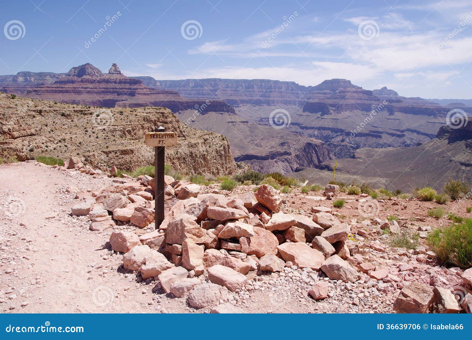 View from Skeleton Point in the Grand Canyon Stock Photo - Image of ...
