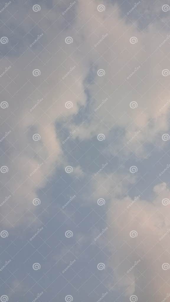 A View of the Sky with a Combination of Clouds and Spectrum of Light ...