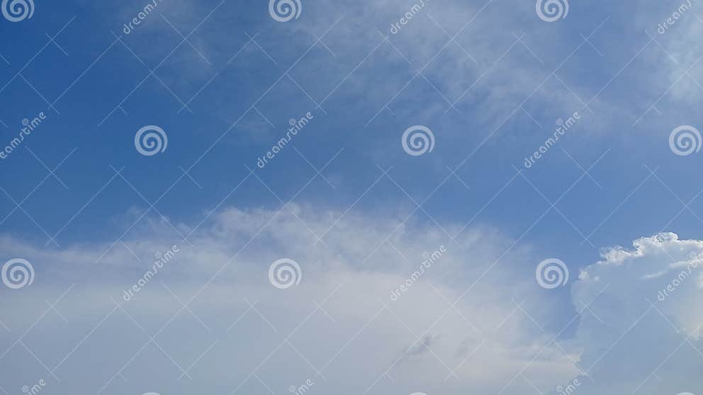 A View of the Sky with a Combination of Clouds and Spectrum of Light ...