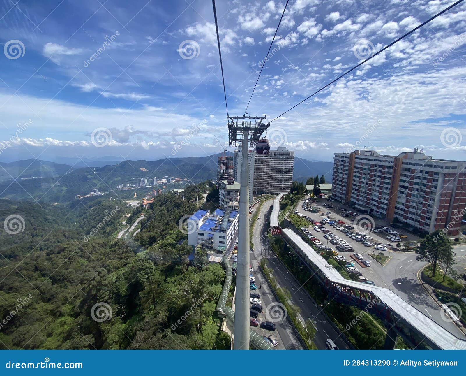 Sky View from Cable Car at Genting Highland Stock Photo - Image of ...