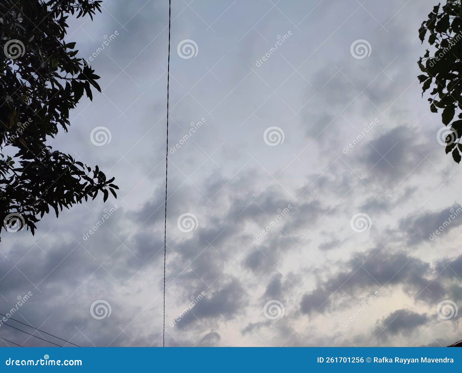 View of the Sky in the Late Afternoon before the Evening Stock Photo ...