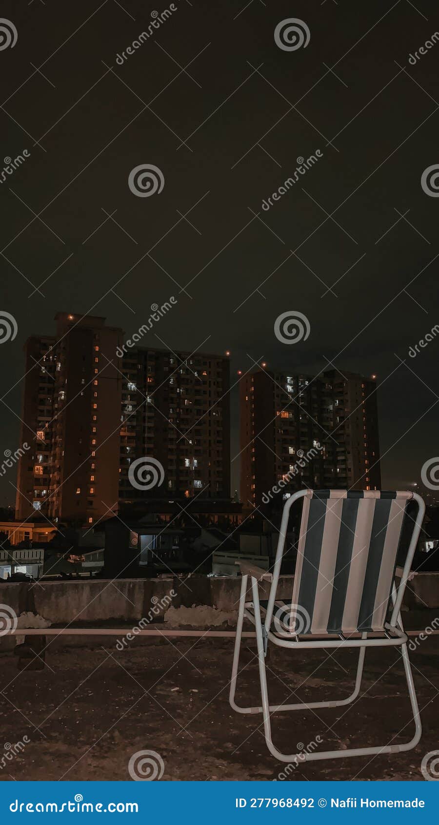 View of the Sky on the Rooftop Stock Photo - Image of chair, view ...