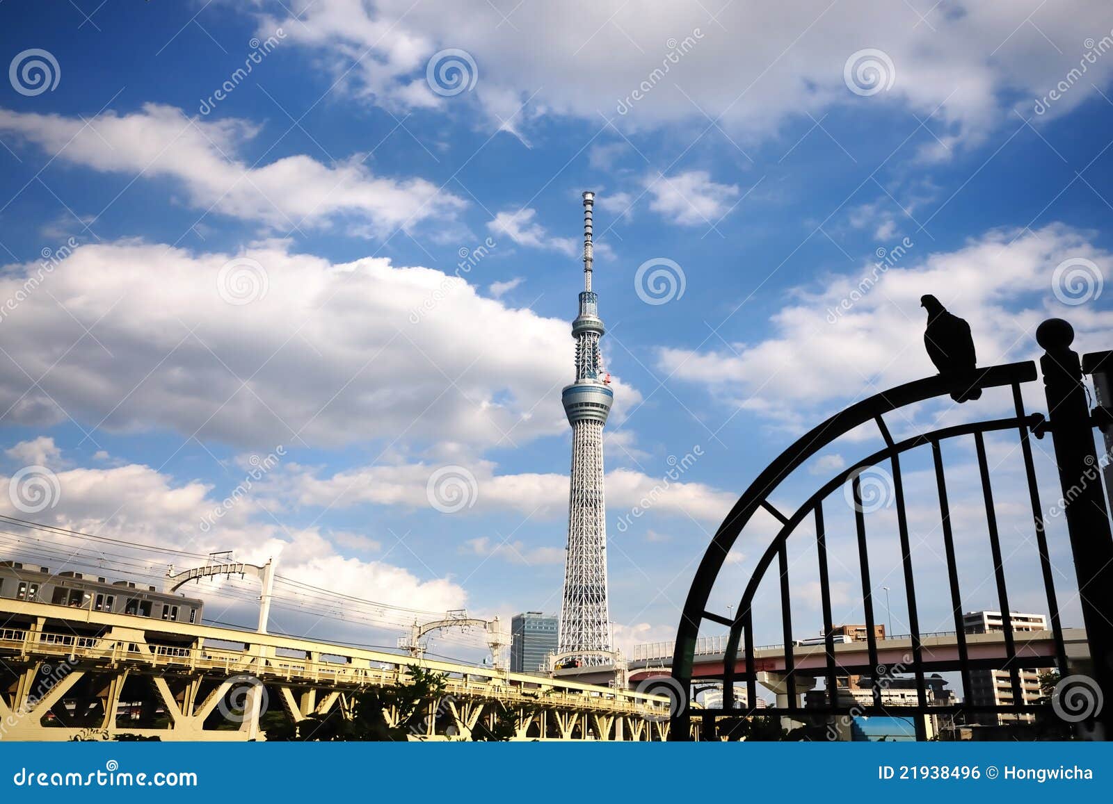 View of sky tree. editorial photo. Image of clear, blue - 21938496