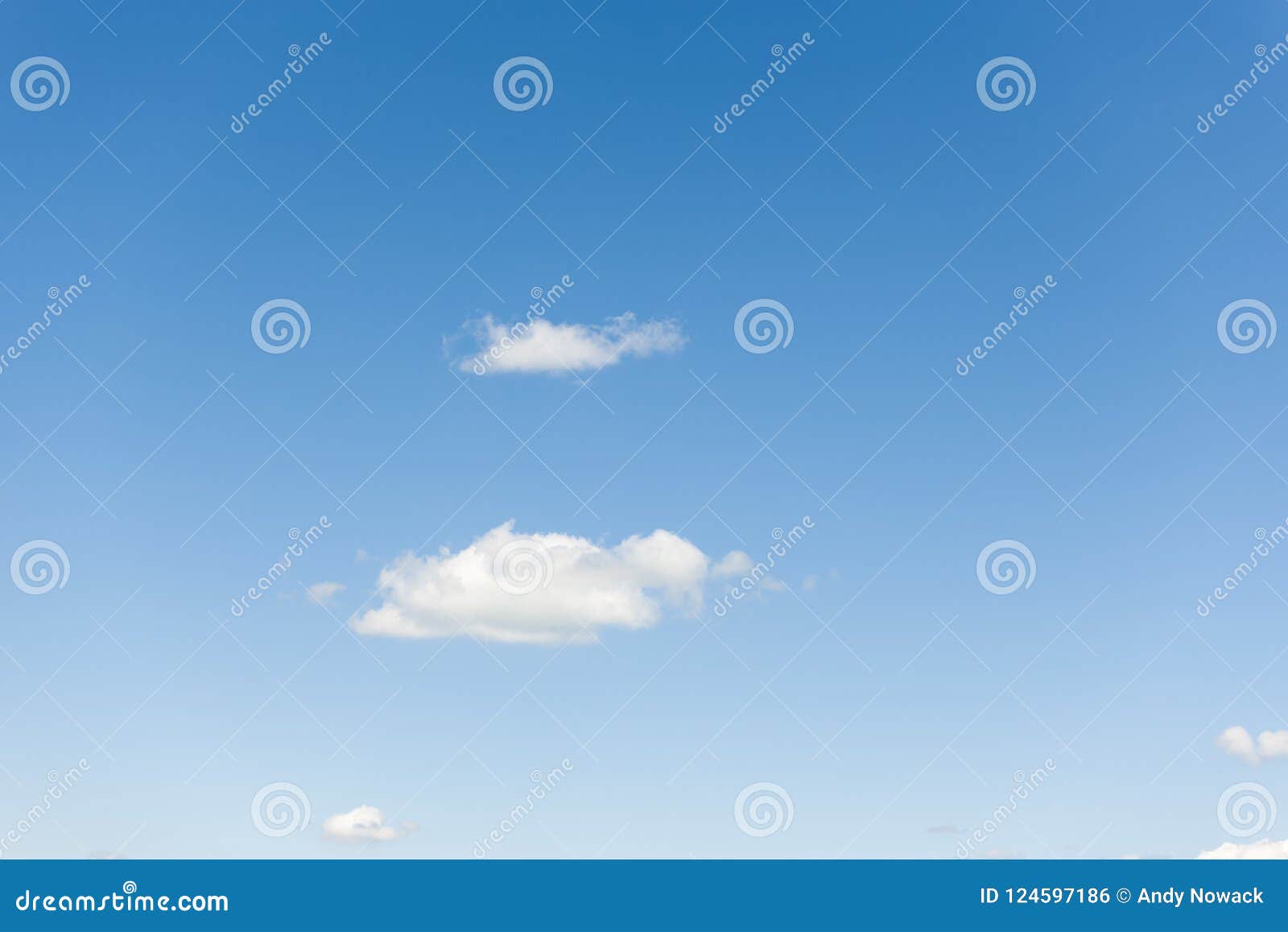 Sky with two small cloud stock photo. Image of cloudy - 124597186