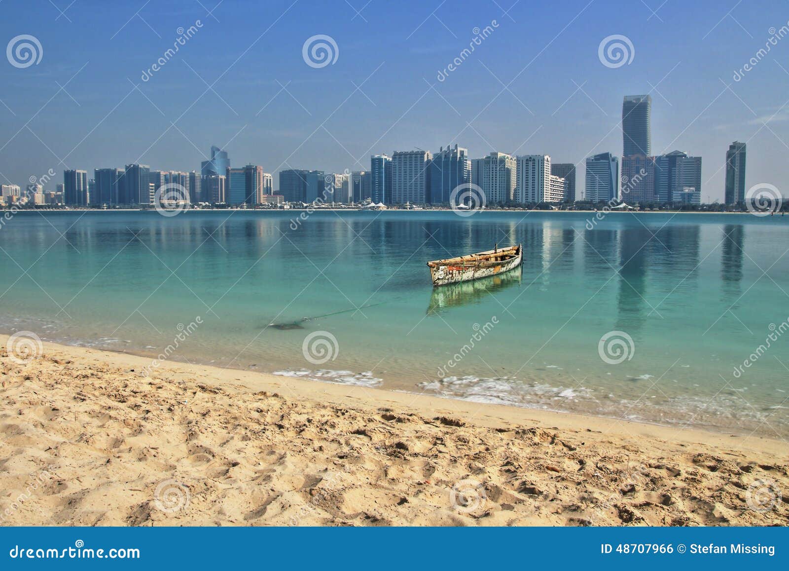 View of the Skyline of Abu Dhabi UAE Editorial Photo - Image of dream ...