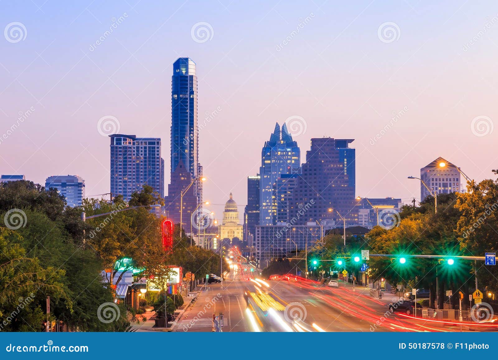 A View of the Skyline Austin Stock Photo - Image of skyline, landscape ...