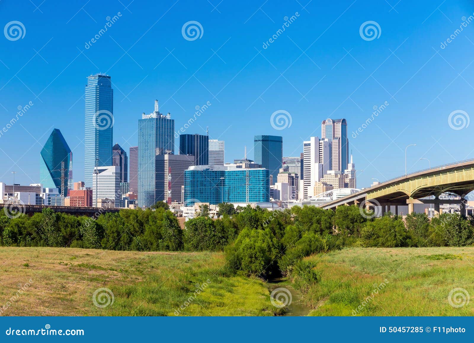 A View of the Skyline of Dallas, Texas Stock Image - Image of cityscape ...