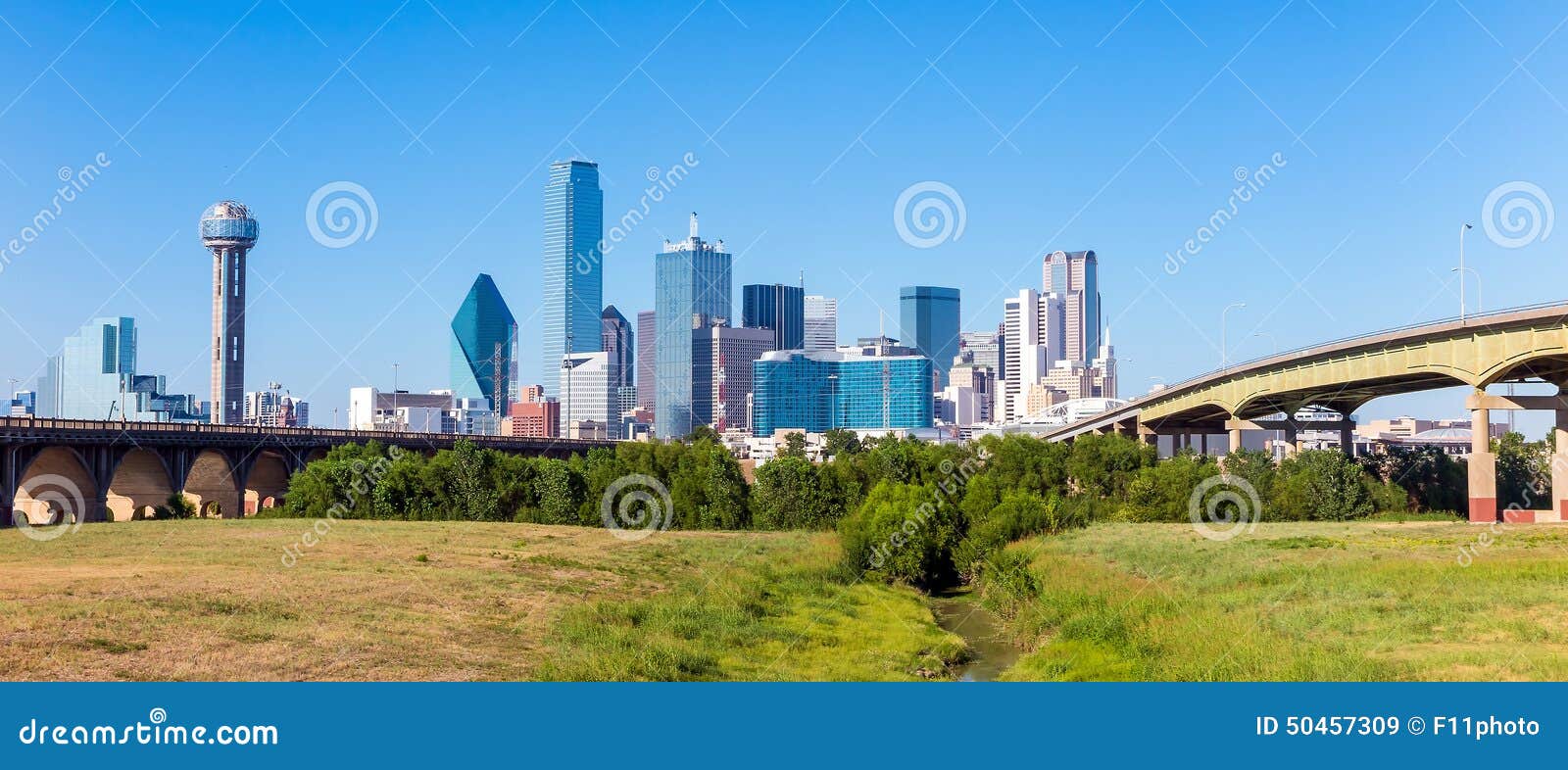 A View of the Skyline of Dallas, Texas Stock Image - Image of daylight ...