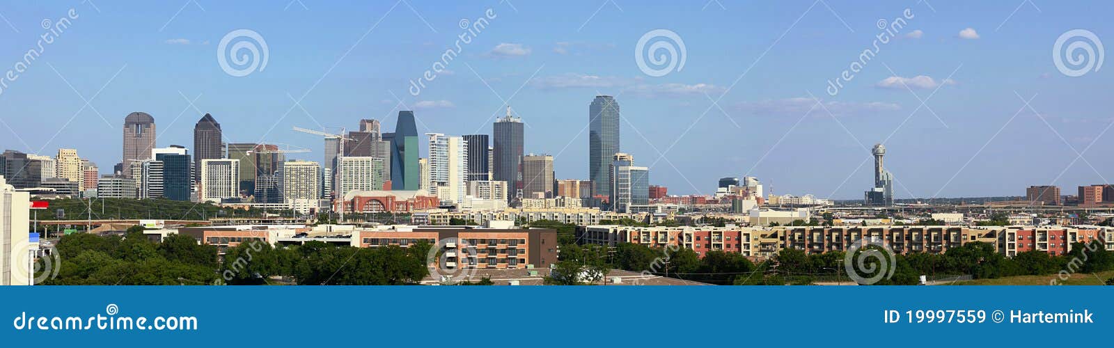 Downtown Dallas Near Railroad Tracks Stock Image | CartoonDealer.com ...