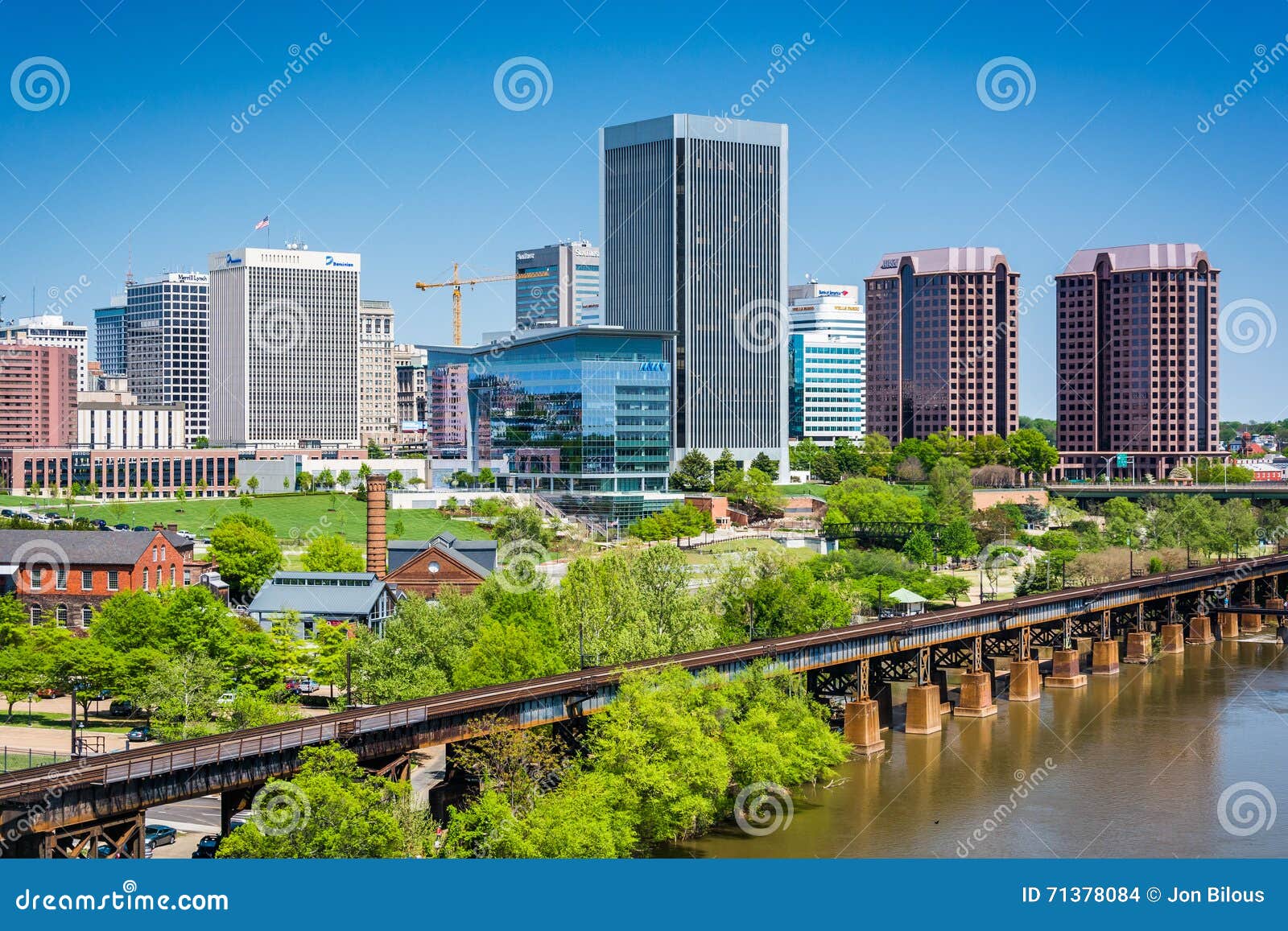 View of the Skyline in Richmond, Virginia. Editorial Stock Image ...