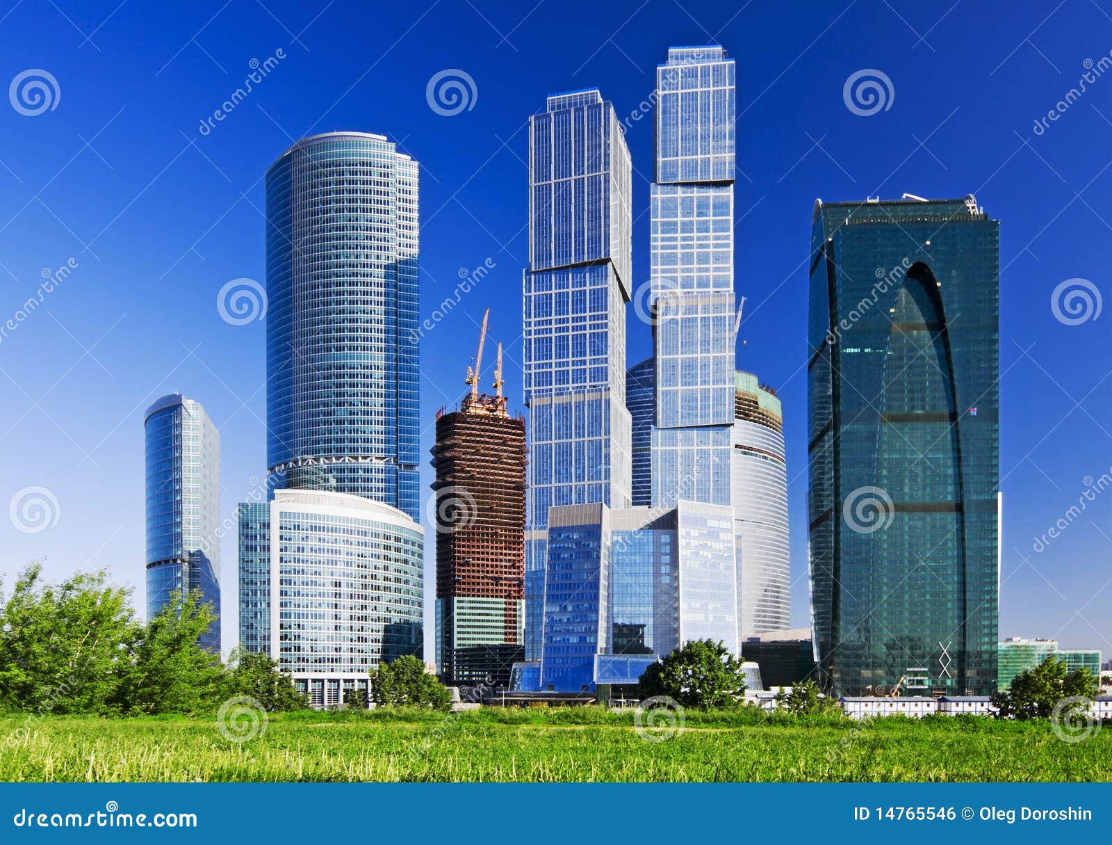 View of the skyscrapers stock photo. Image of abstract - 14765546