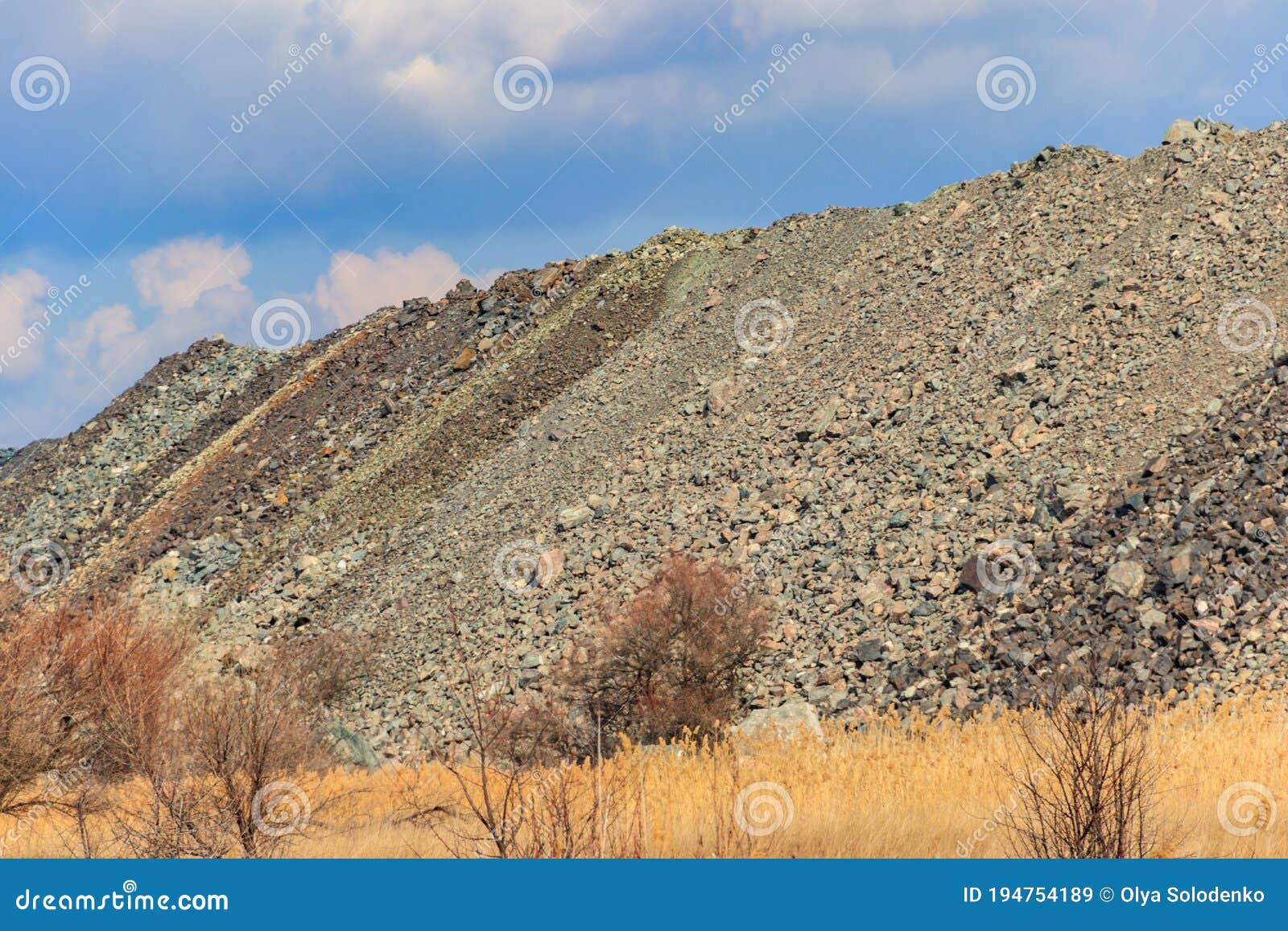 View of Heaps of Iron Ore Quarry. Mining Industry Stock Image - Image ...